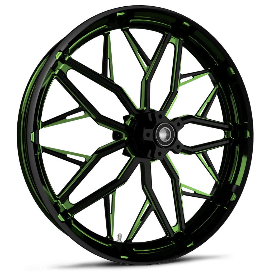 Static Dyeline Touch Of Color Green Wheel - RYD Forged Wheels